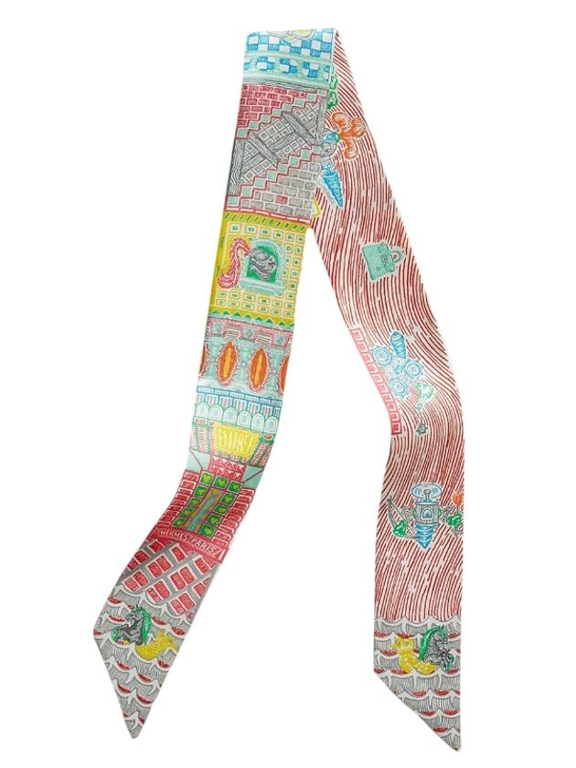 Hermes Super Silk Quest Twilly Scarf Butt Rose Beef H064011s 01 Balaan